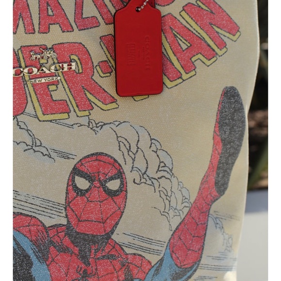 Coach | Bags | Coach X Spiderman Tote | Poshmark